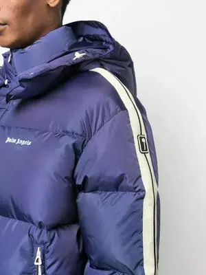 Palm Angels Logo-print Hooded Track Down Jacket