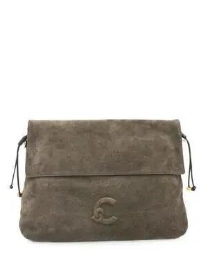 COCCINELLE Medium Lidia Logo-embossed Suede Shoulder Bag