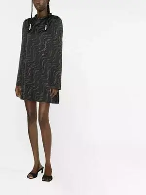 Stella McCartney Rhinestone Embellished Shift Dress