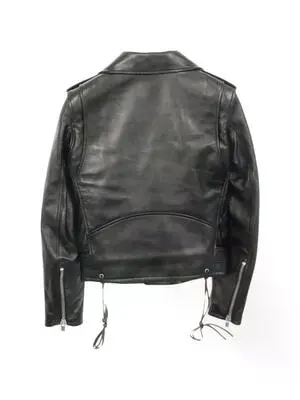 Saint Laurent 2010s Belted Biker Jacket