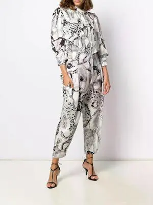 Stella McCartney Horse Print Blouse - Black