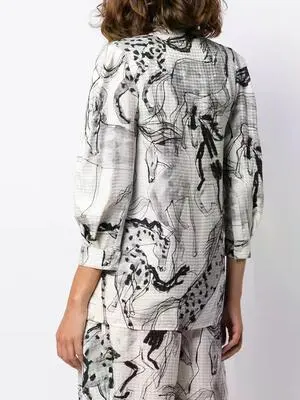 Stella McCartney Horse Print Blouse