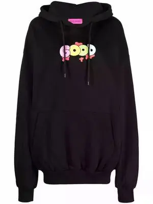 IRENEISGOOD Oversized Logo-print Hoodie - Black