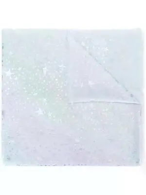 Stella McCartney Star Print Scarf - Blue