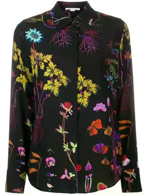 Stella McCartney Willow Silk Shirt - Black