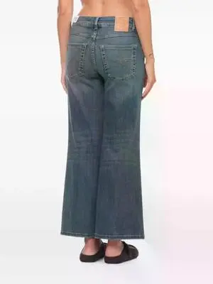 Marella Mlswlcrop Faded Wide-leg Jeans