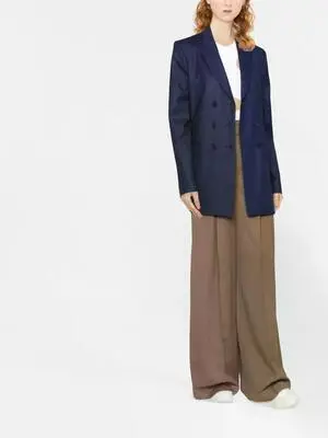 Stella McCartney Double-breasted Wool Blazer - Blue