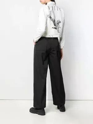 Off-White Cropped Denim Jacket