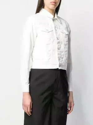 Off-White Cropped Denim Jacket