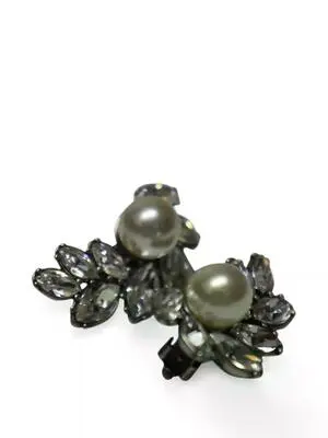 Tory Burch Clustered Crystal Pearl Earrings