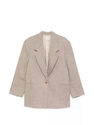 ALYSI Single-breasted Notched-lapels Jacket