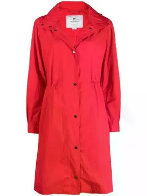 Woolrich Hooded Midi Parka - Red