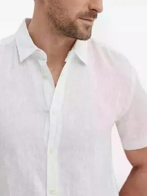 BENETTON Short-sleeve Linen Shirt