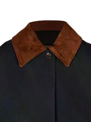 RÓHE Suede-collar Coat
