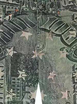 DENIM TEARS C.r.e.a.m. Graphic-print Jeans - Grey
