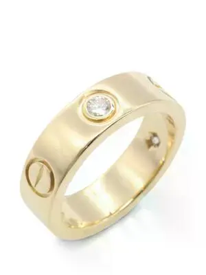 Cartier 2010s Love Diamond Ring - Gold
