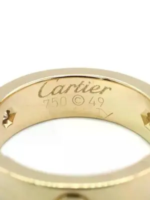 Cartier 18k Yellow Diamond Love Ring - Gold