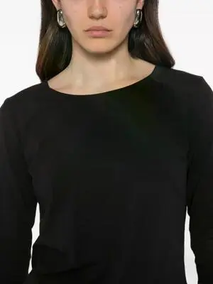 Max Mara Lorata Three-quarter Sleeve T-shirt - Black