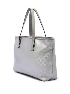 Gucci 2016-2026 Medium Gg Imprime Tote Bag - Silver