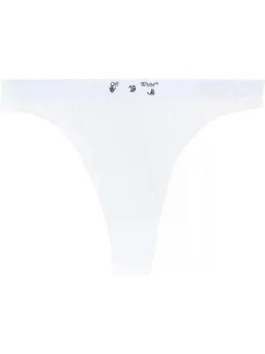 Off-White Two-pack Logo-print Thongs - White