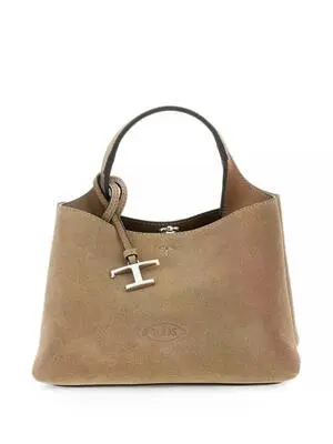 TOD'S T Timeless Calf Suede Clutch Bag