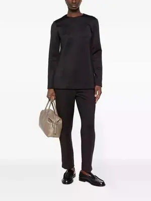 Max Mara Fuxia Long-sleeve Top - Black
