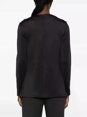 Max Mara Fuxia Long-sleeve Top - Black