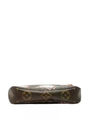 LOUIS VUITTON 2009 Monogram Trunks And Bags Patch Mini Pochette Accessoires Handbag - Brown