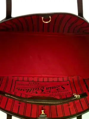 LOUIS VUITTON 2015 Damier Ebene Neverfull Pm Tote Bag