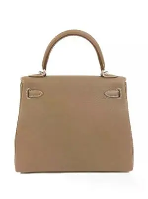 Hermès 2026 25 Kelly Leather Tote Bag - Neutrals