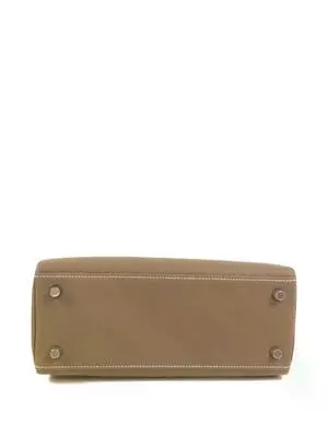 Hermès 2026 25 Kelly Leather Tote Bag - Neutrals