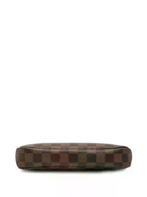 LOUIS VUITTON Damier Ebene Pochette Accessories Shoulder Bag - Brown