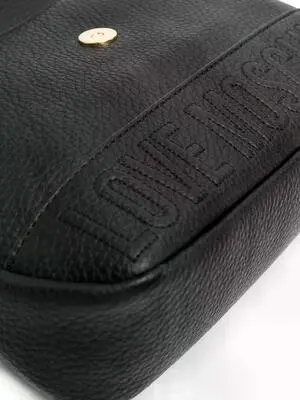 Moschino Logo Embossed Crossbody Bag