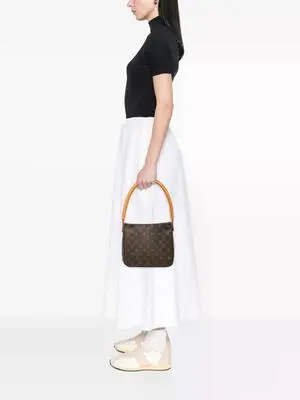LOUIS VUITTON 2001 Monogram Looping Mm Shoulder Bag - Brown