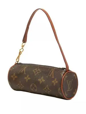 LOUIS VUITTON 1990-2010 Monogram Papillon Pochette Handbag - Brown