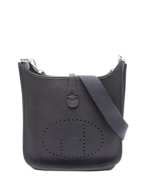 Hermès 2002 Togo Evelyne Pm Crossbody Bag - Blue