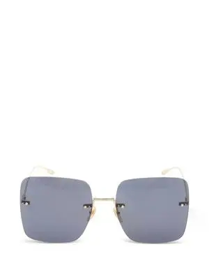 Gucci 2020s Square-frame Sunglasses - Gold