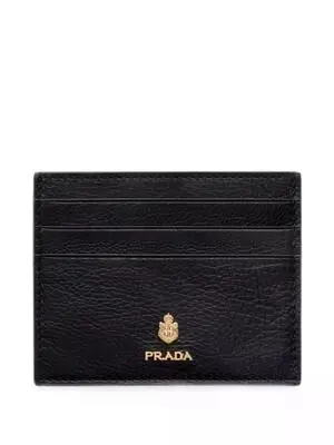 Prada Leather Card Holder - Black