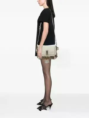 Gucci Gg Canvas Bella Flap Satchel - Neutrals
