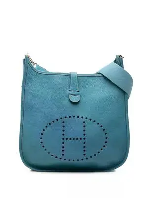 Hermès 2005 Clemence Evelyne Ii 29 Crossbody Bag - Blue