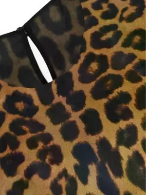 Alberta Ferretti Leopard-print Sleeveless Top