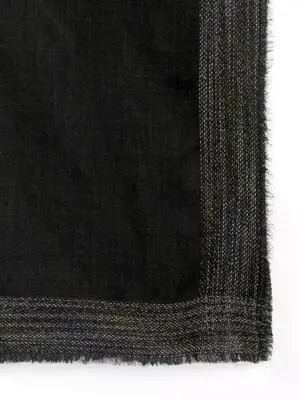 Faliero Sarti New Lenor Frayed Scarf - Black