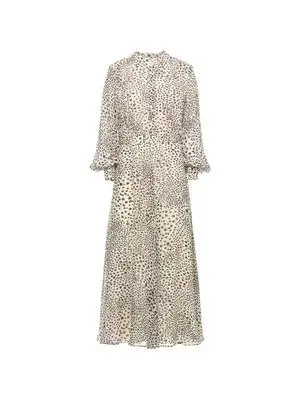 Marella Mllmastro Polka-dot Midi Dress - Neutrals
