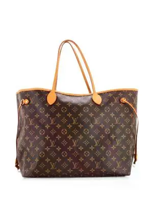 LOUIS VUITTON Monogram Canvas Gm Tote Bag - Brown