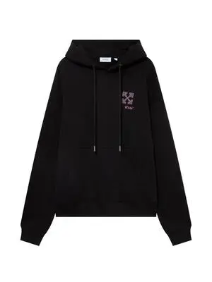 Off-White Arrows-print Hoodie - Black