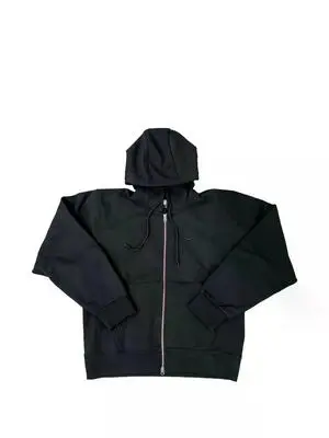 Nike Logo-embroidered Zip-up Hoodie - Black