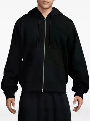 Nike Logo-embroidered Zip-up Hoodie