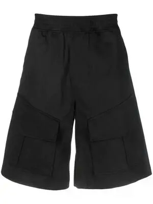 Neil Barrett Elasticated-waistband Bermuda Shorts - Black
