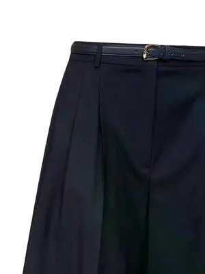 Max Mara Belted Pleated Shorts