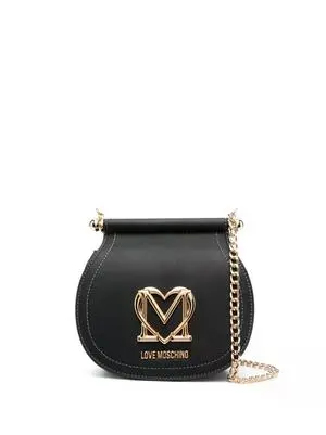 Moschino Logo-plaque Crossbody Bag - Black